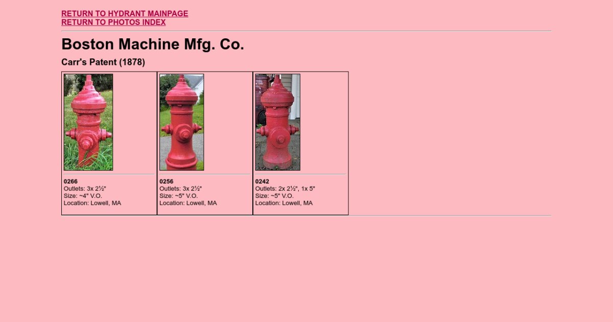Boston Machine Mfg. Co.