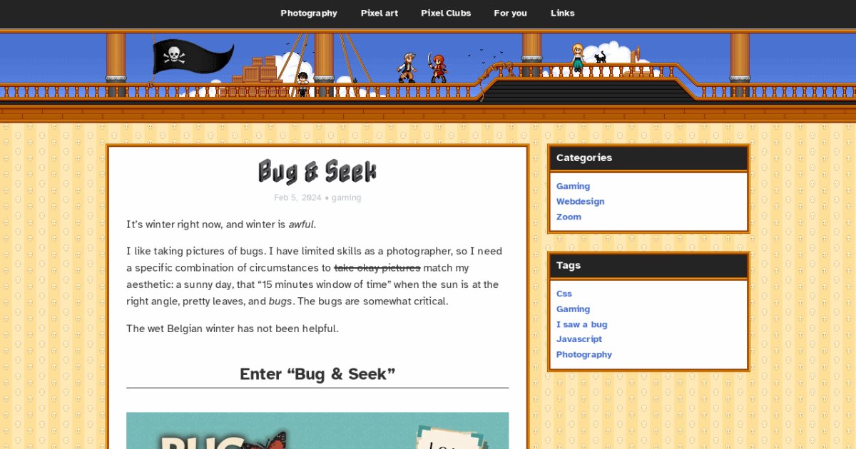 Bug & Seek | Mostly Pixels