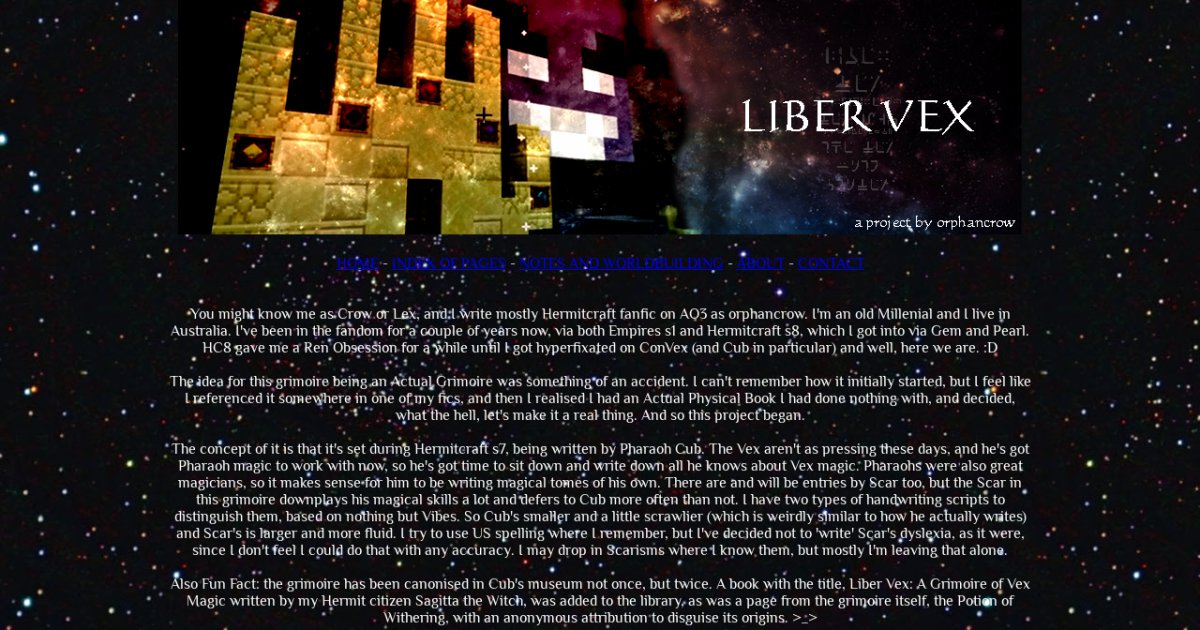 Liber Vex: A Grimoire Of Vex Magic