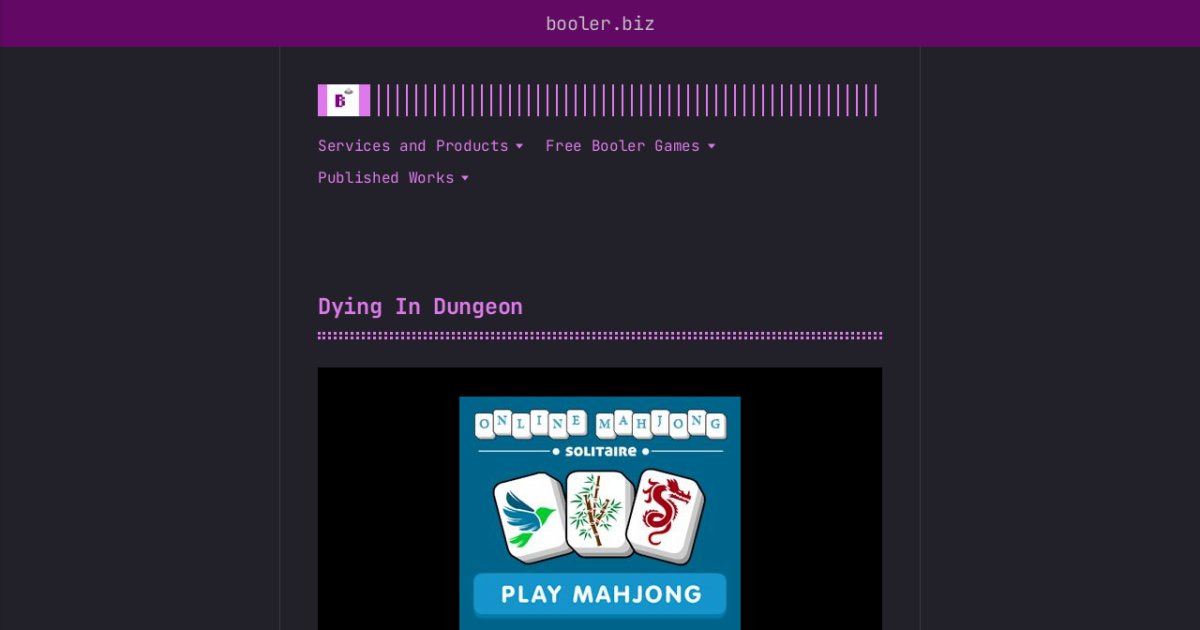 Dying In Dungeon - booler.biz