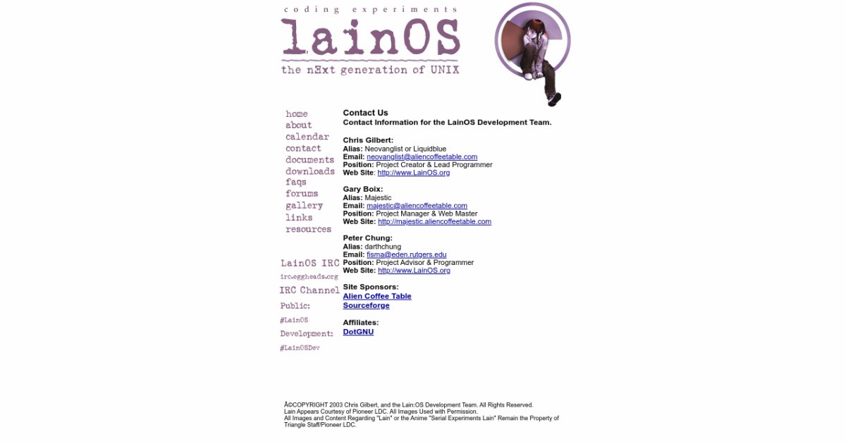 Coding Experiments:LainOS