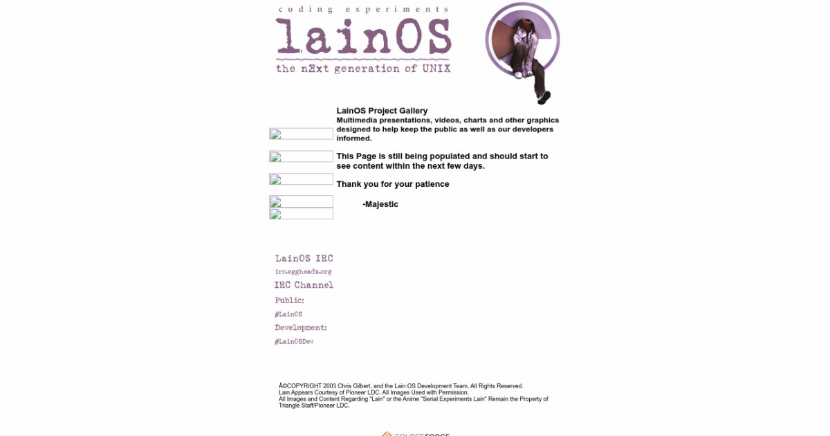 Coding Experiments:LainOS