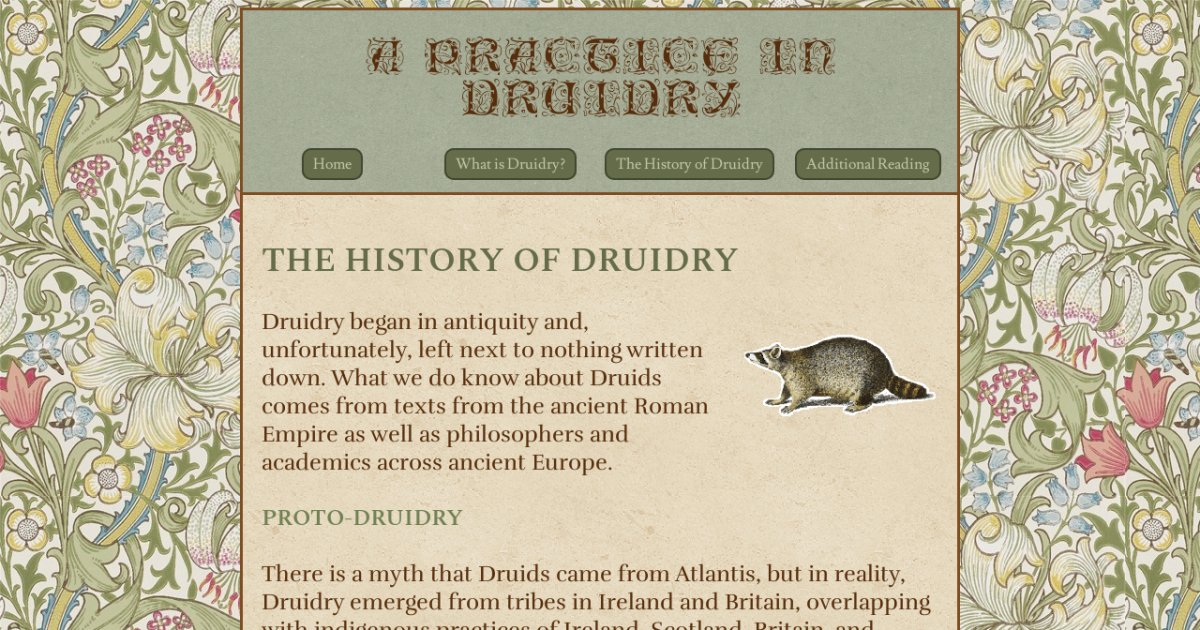 A Practice in Druidry :: the museum of alexandra