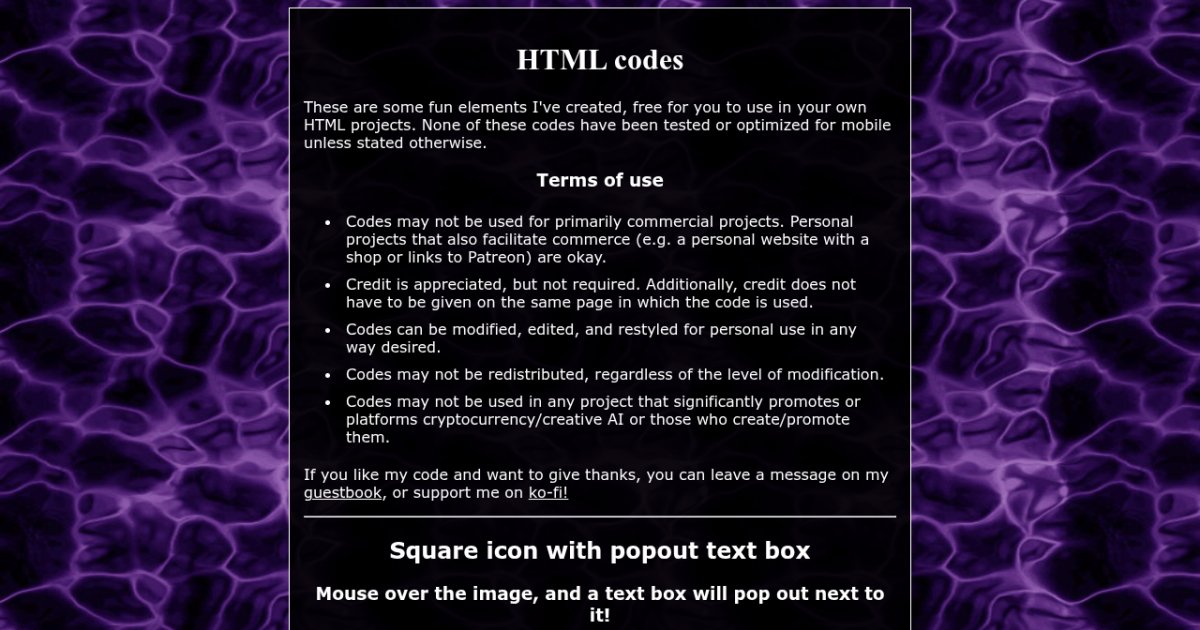 html codes