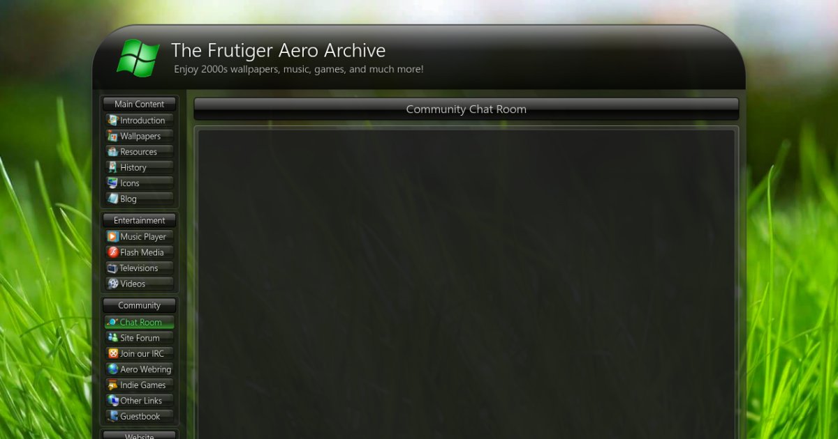 Frutiger Aero Archive - Chat Room