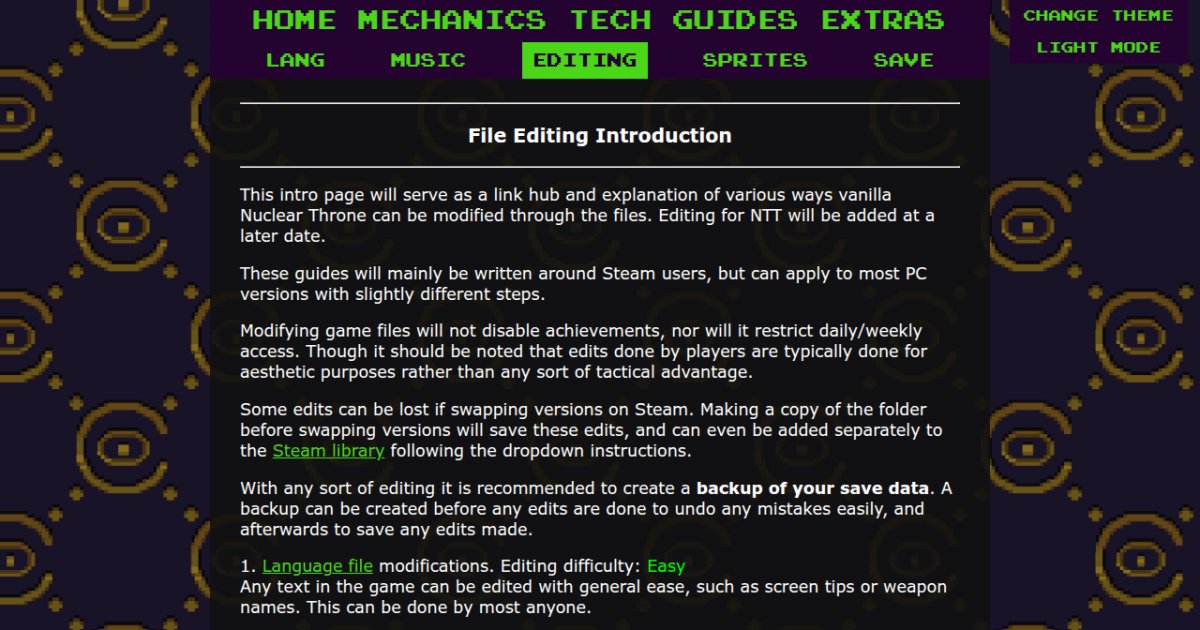 IDNTG - File Editing
