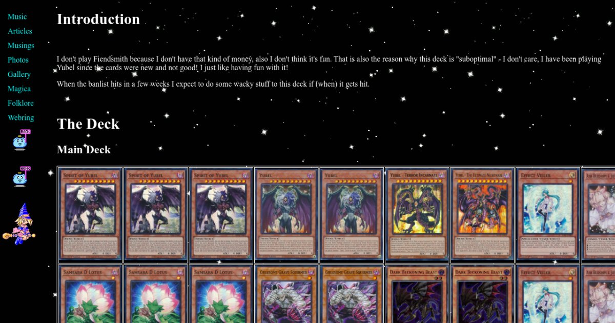 Red Mage's Yubel Deck