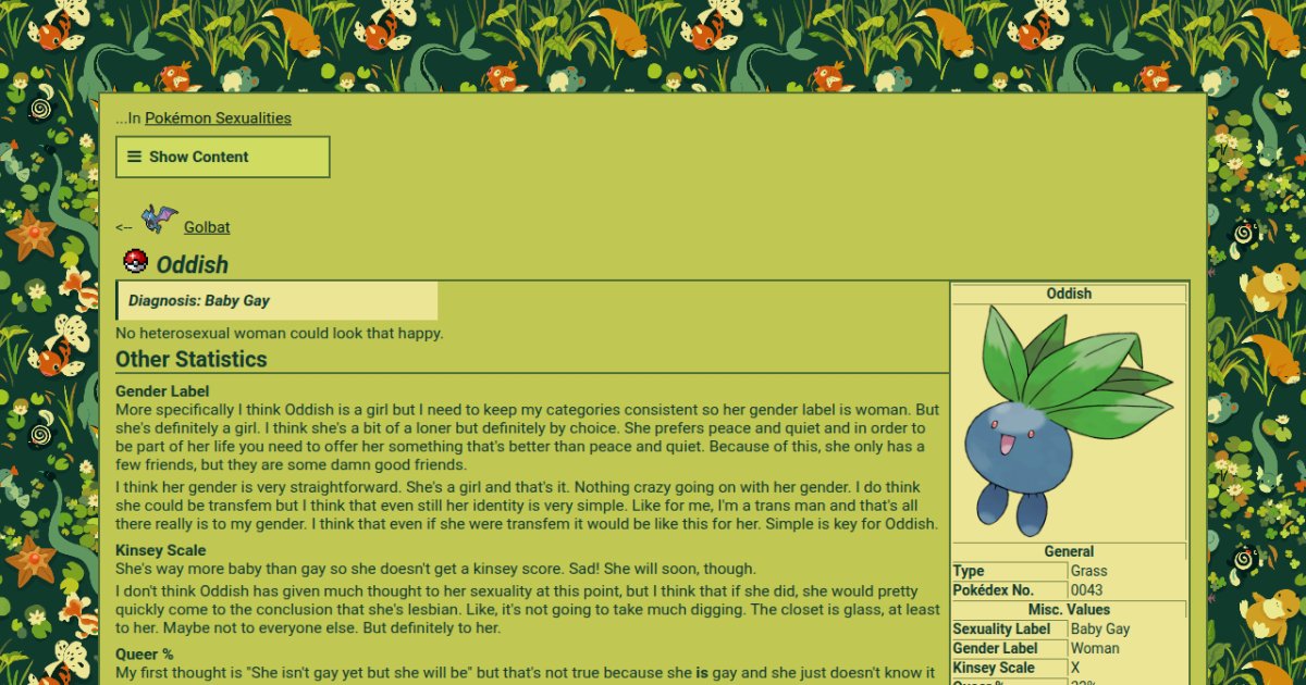 BOZONE | Pokémon Sexualities