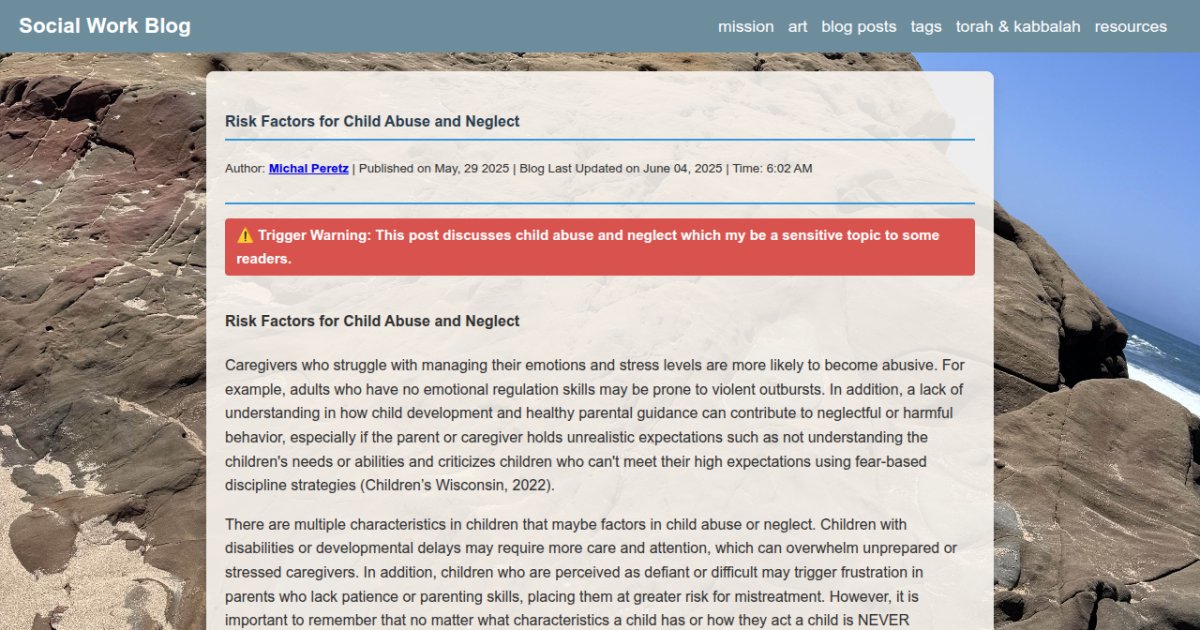 Risk Factors for Child Abuse and Neglect