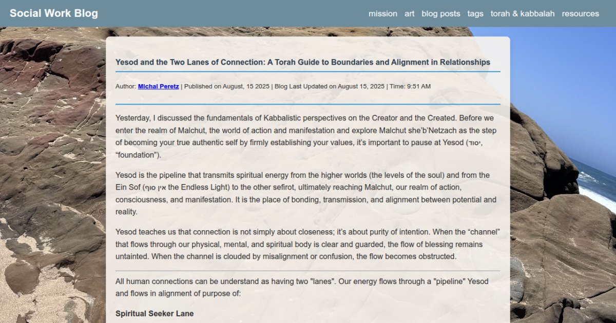 Yesod and the Two Lanes of Connection: A Torah Guide to Boundaries and ...