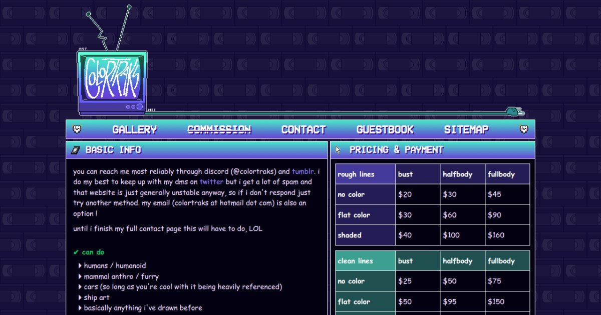 COLORTRAKS COMMISSIONS