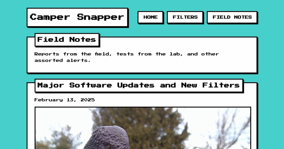 Field Notes | Camper Snapper