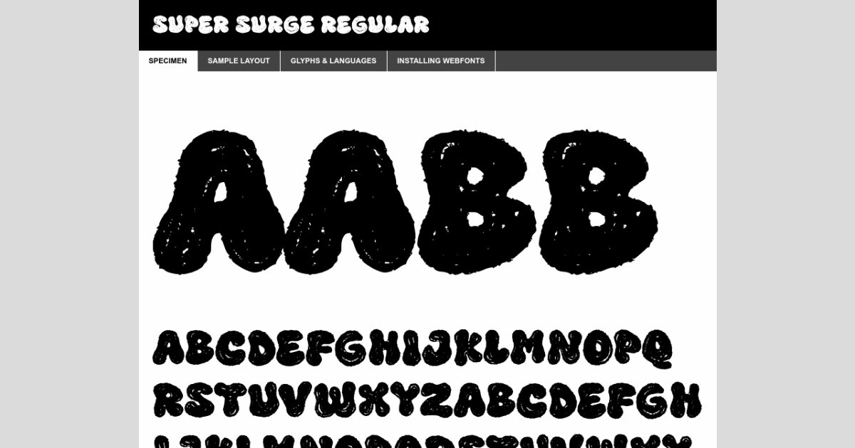 Super Surge Regular Specimen