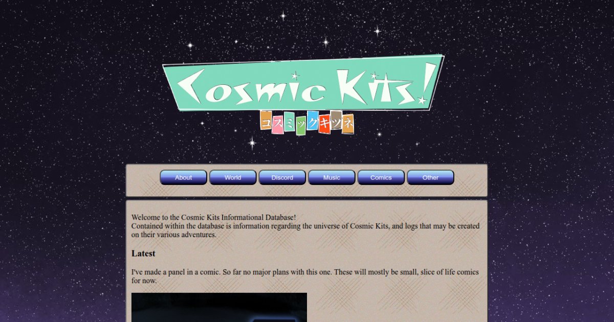 Cosmic Kits Database