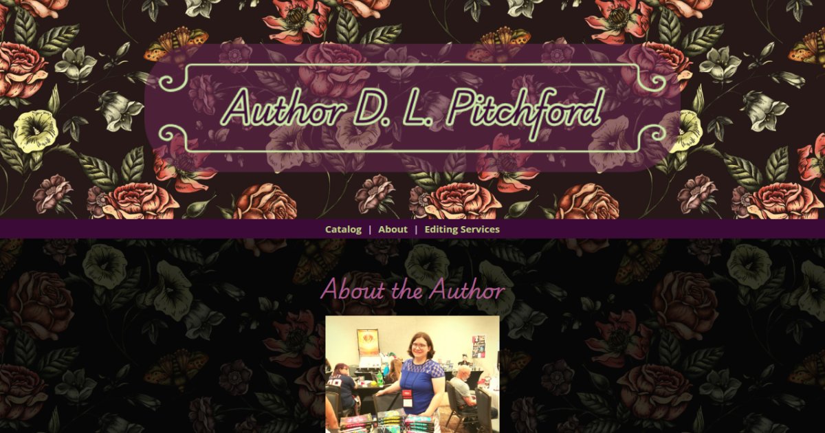 About | Author D. L. Pitchford