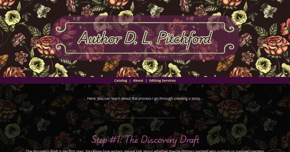 Writing Process | Author D. L. Pitchford