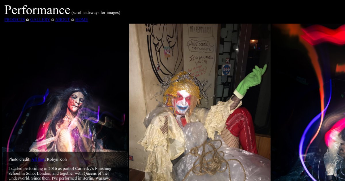 Zola Gorgon - Performance