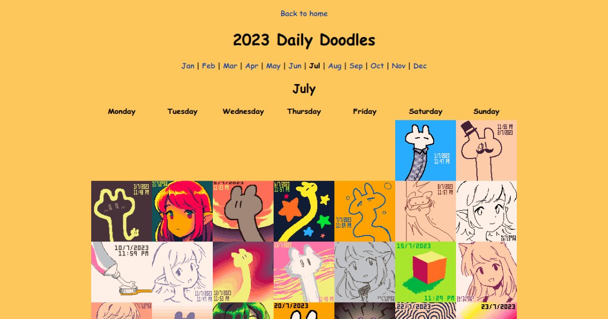 2023 Daily Doodles
