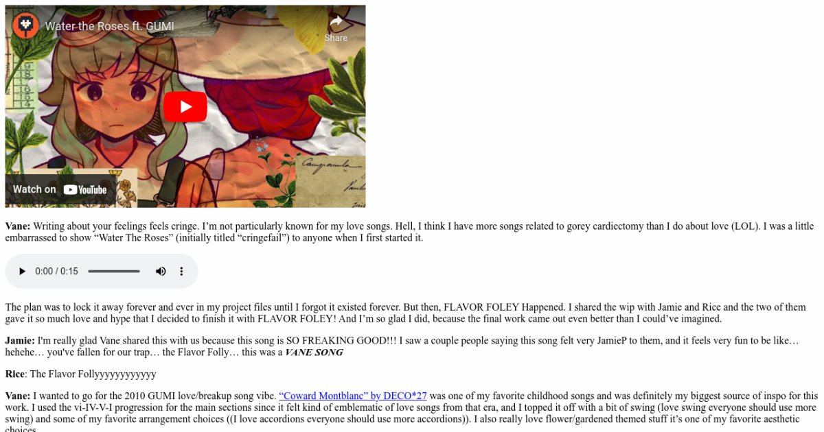 FFF: Water the Roses