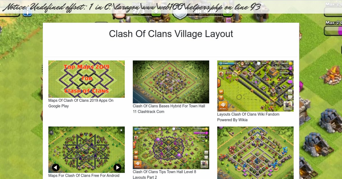 Clash Of Clans Village Layout