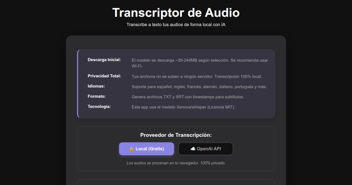 Transcriptor de Audio