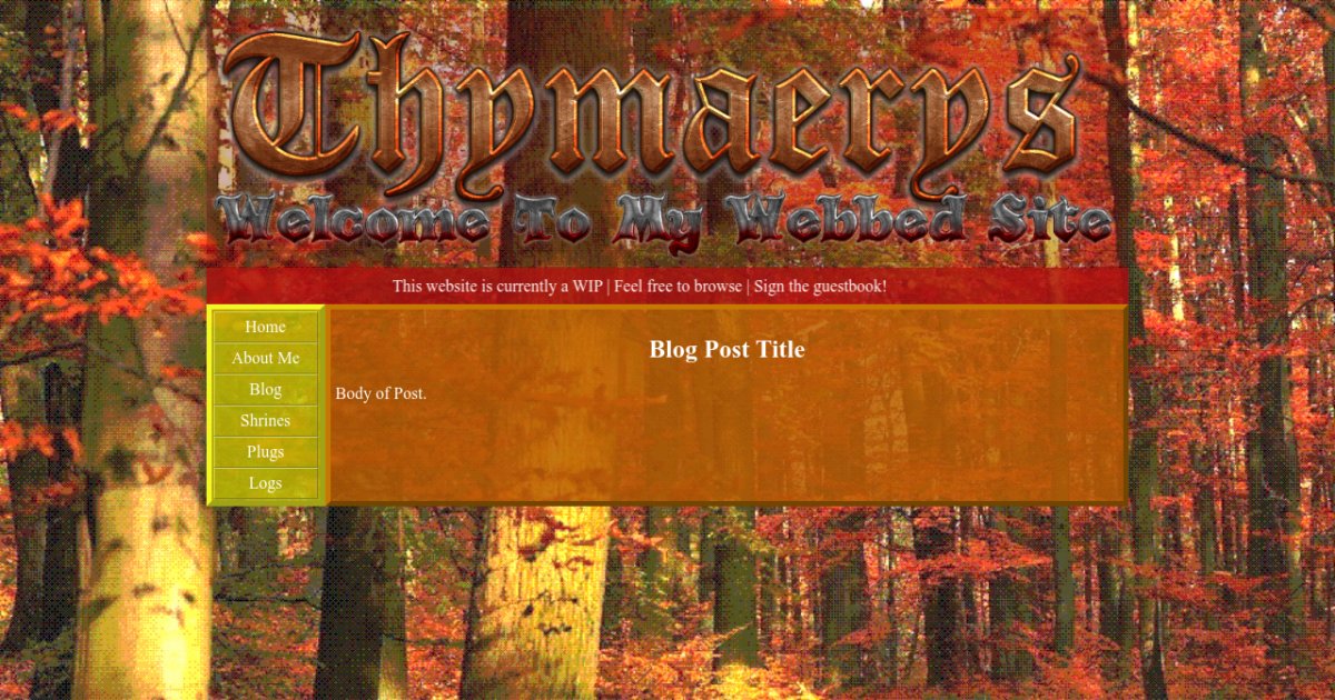 Thymaerys | Post Title