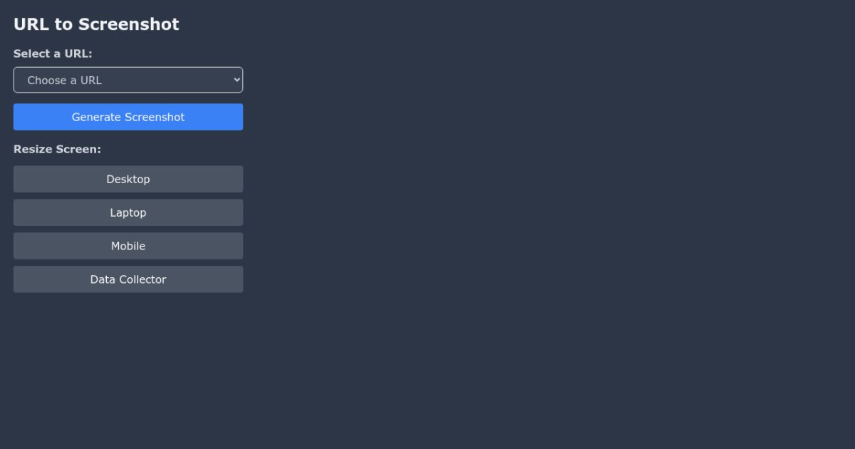 Compact URL to Screenshot Generator