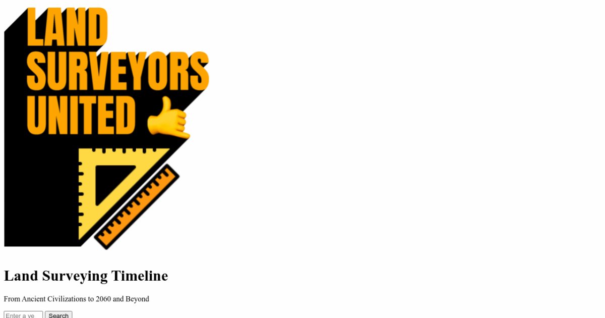 Land Surveying Timeline: From Ancient Civilizations to the Future