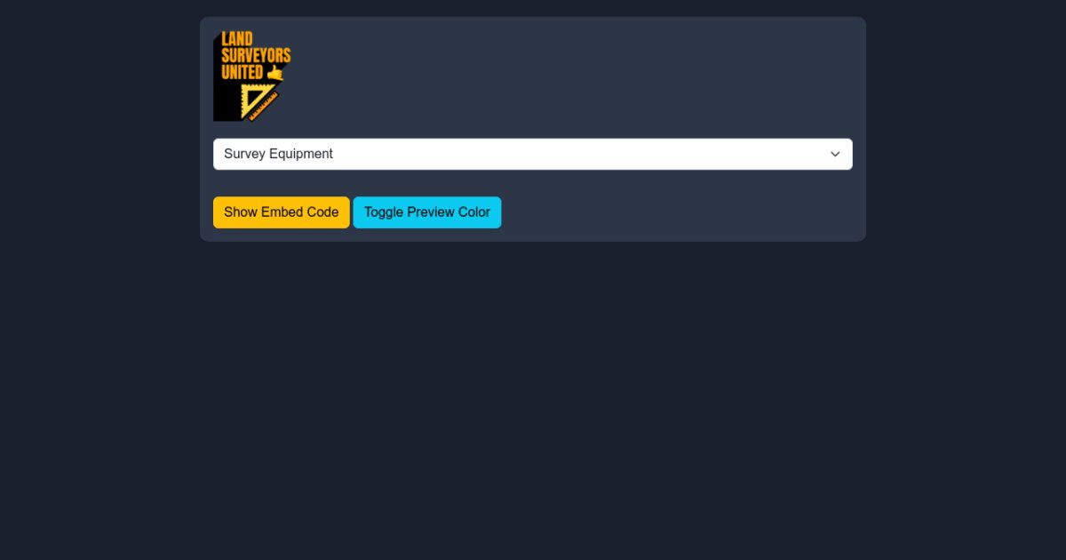 Create a Land Surveyor Feed Widget - Land Surveyors United