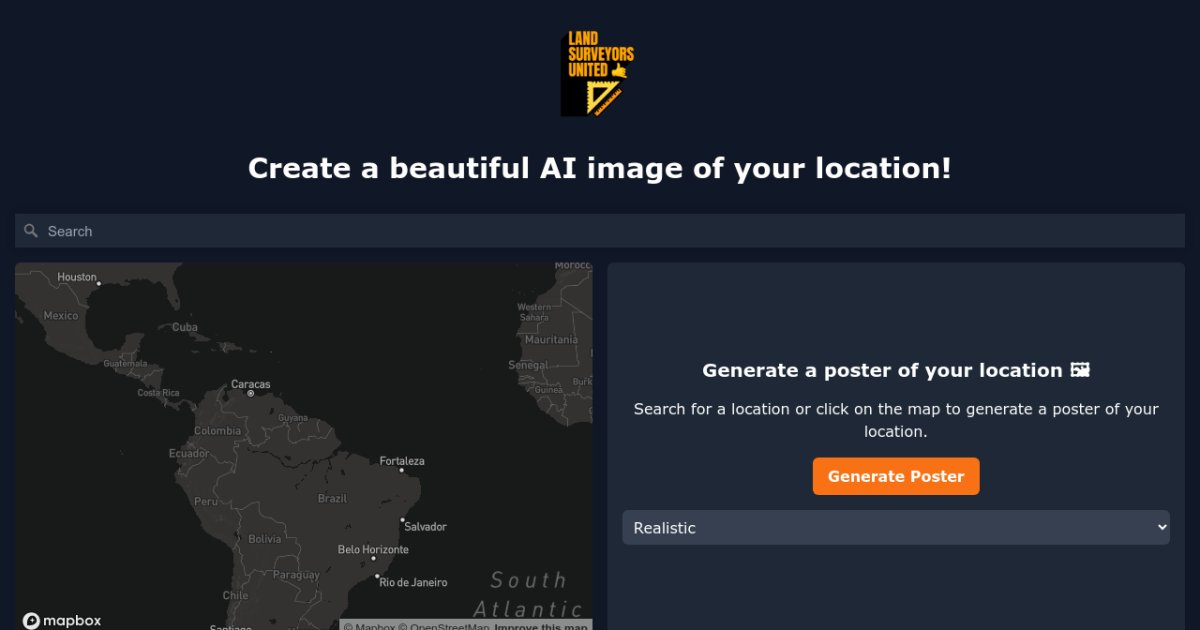 AI Location Poster Generator