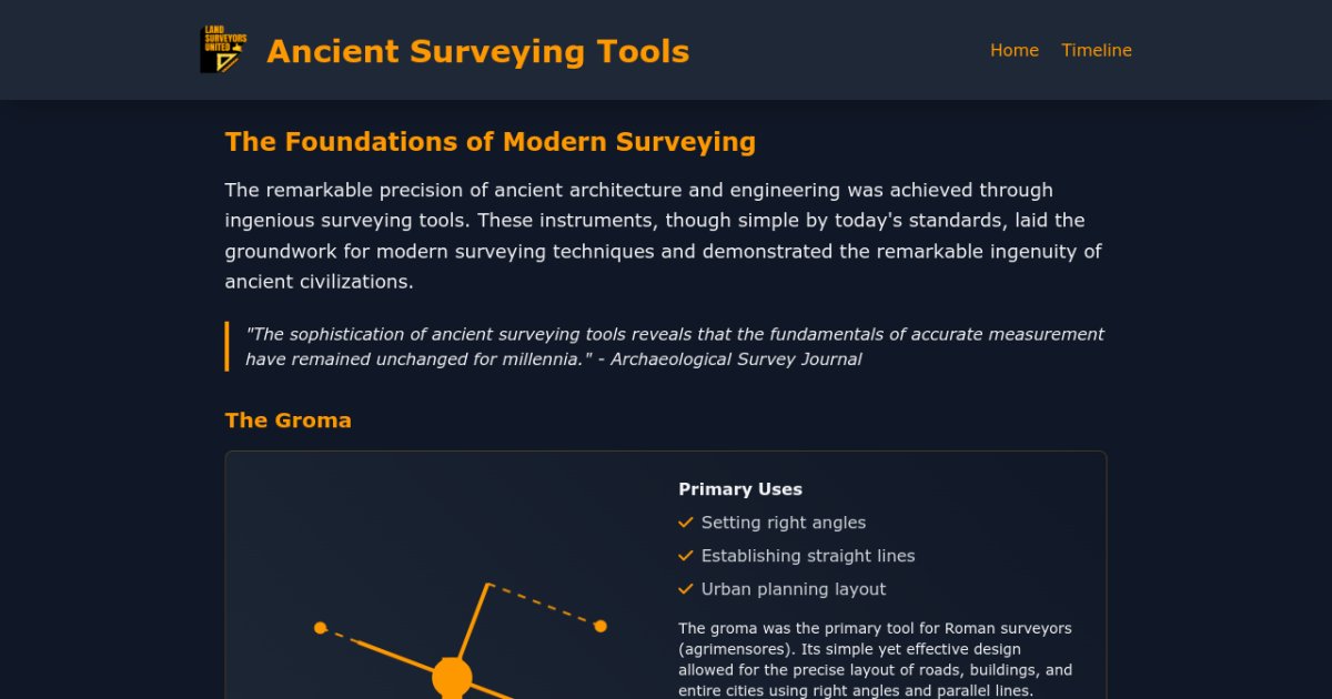 Ancient Surveying Tools - Land Surveyors United