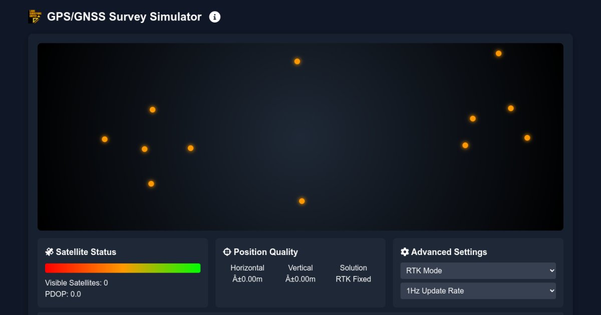GPS/GNSS Surveying Simulator