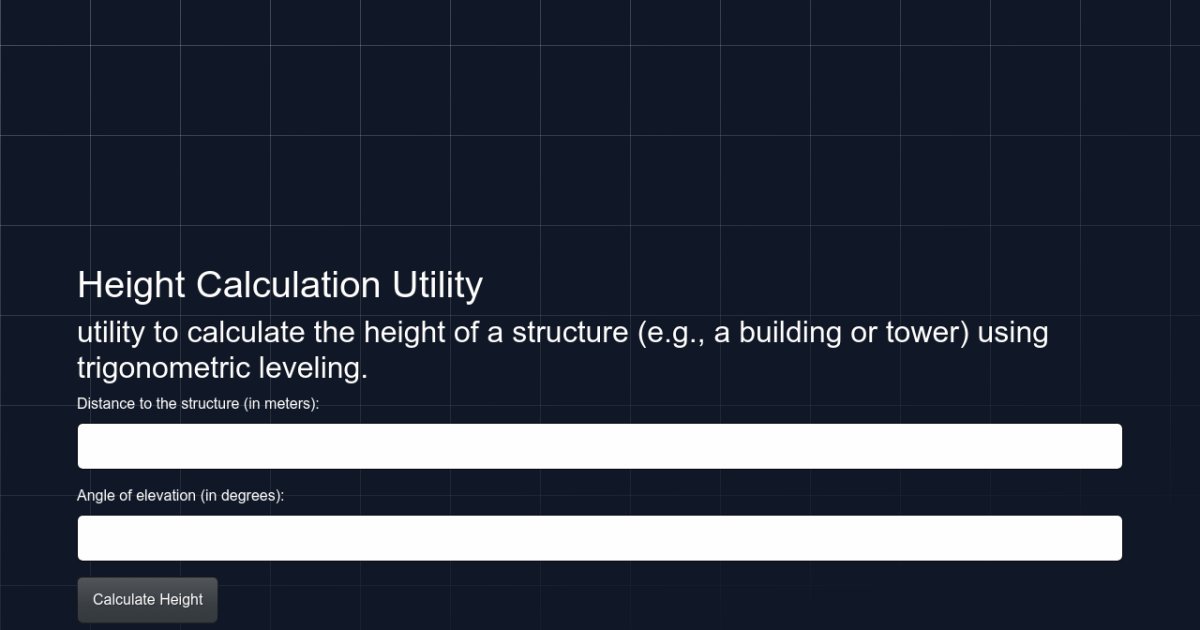 Height Calculation Utility