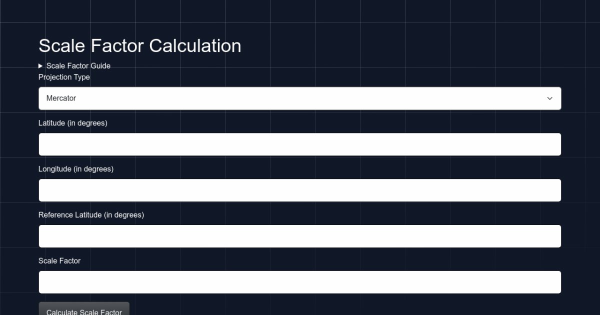 Scale Factor Calculation