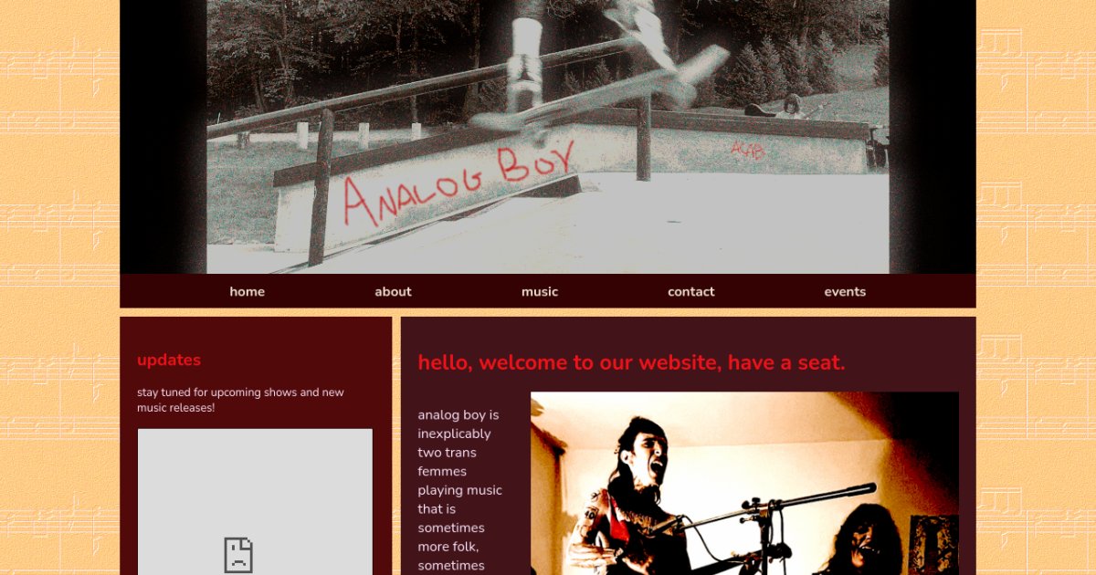 analog boy - folksy duo from southern vermont