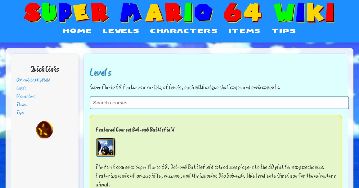 Levels Super Mario 64 Wiki