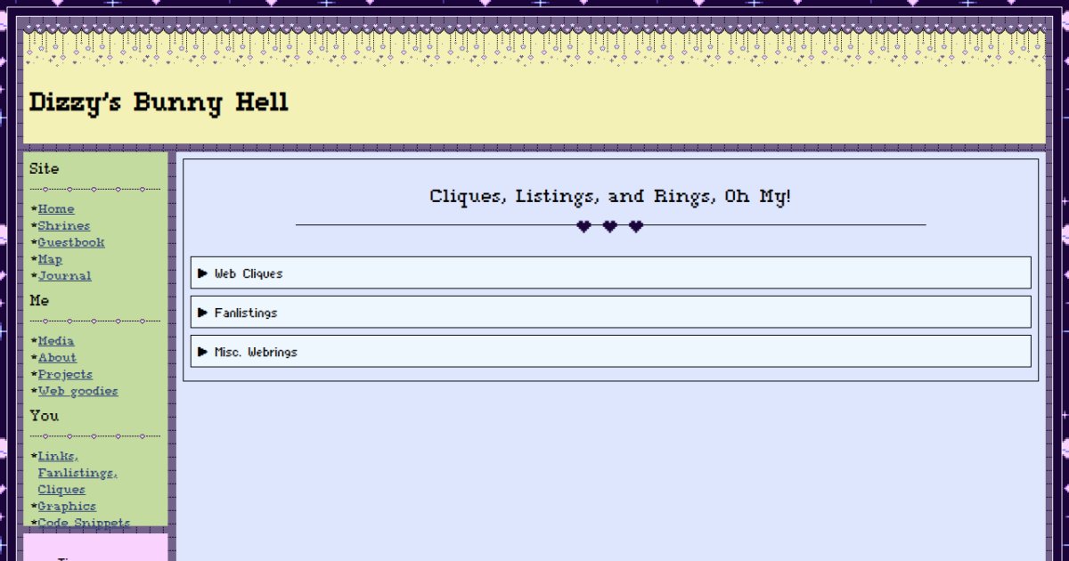 Dizzy's Bunny Hell - Listings