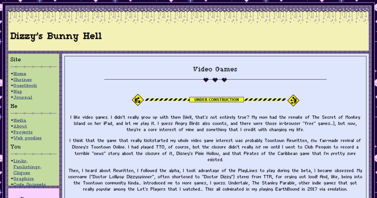 Dizzy's Bunny Hell - Games