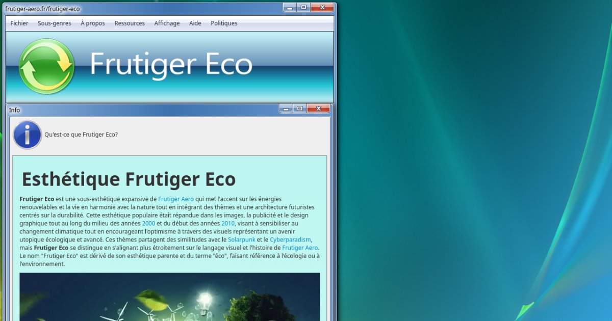 Esthétique Frutiger Eco - frutiger-aero.fr