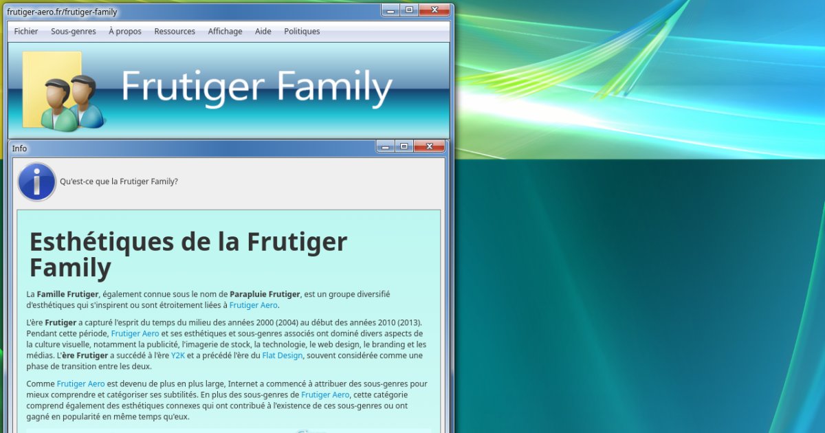 Esthétiques de la Frutiger Family - frutiger-aero.fr