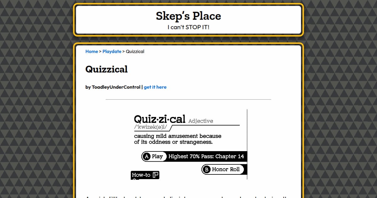 Skep's Place | Playdate with Skep