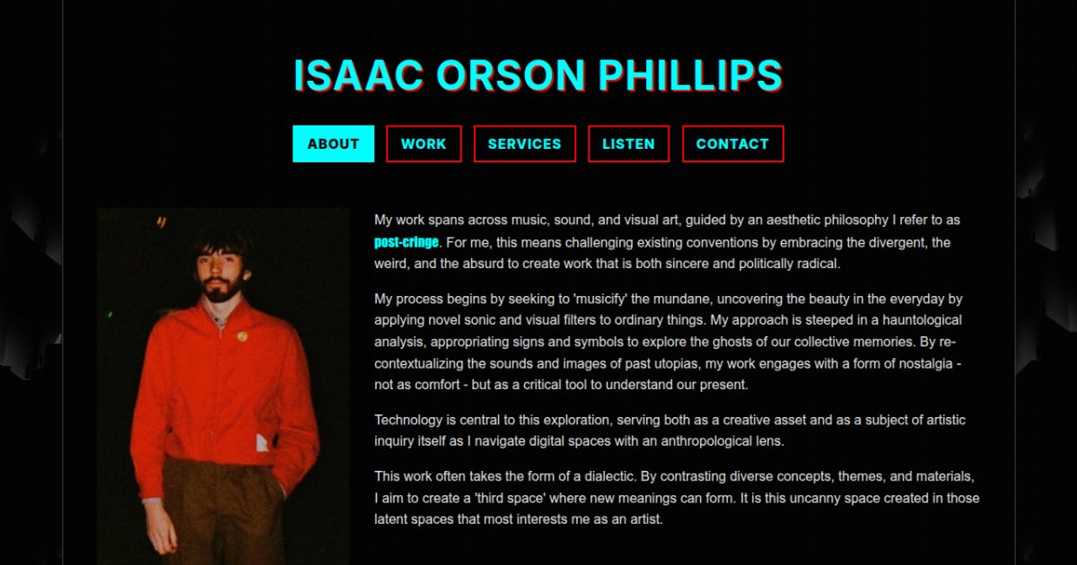 About - Isaac Orson Phillips