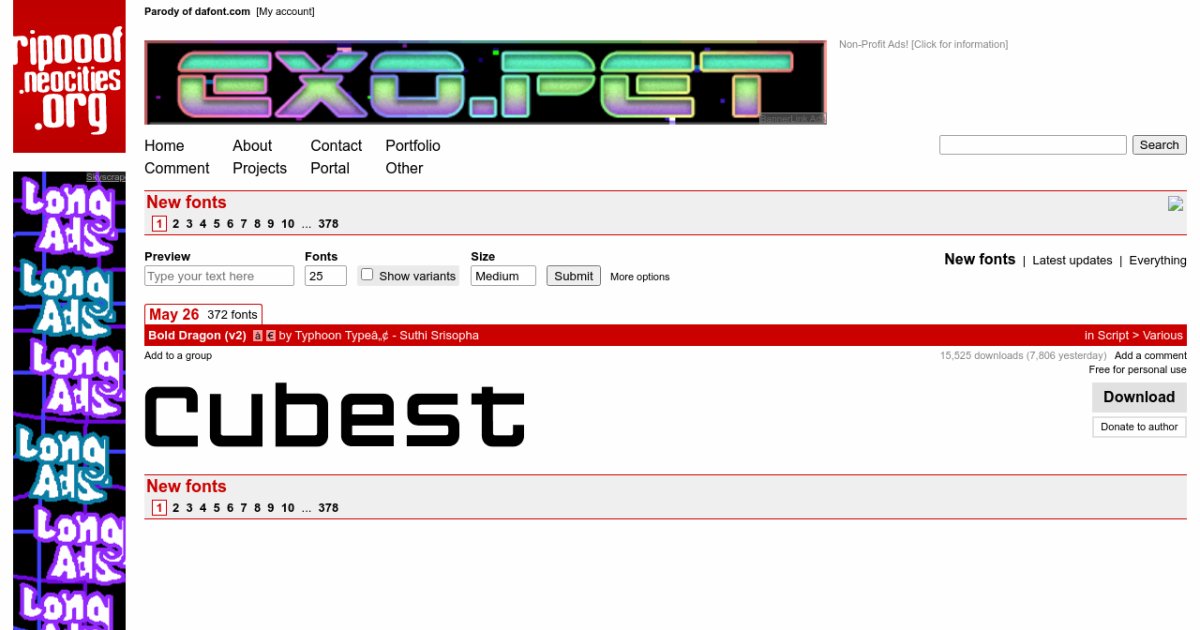 New fonts | dafont.com