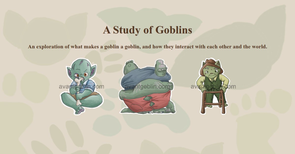 Lore and Taxonomy: Goblins