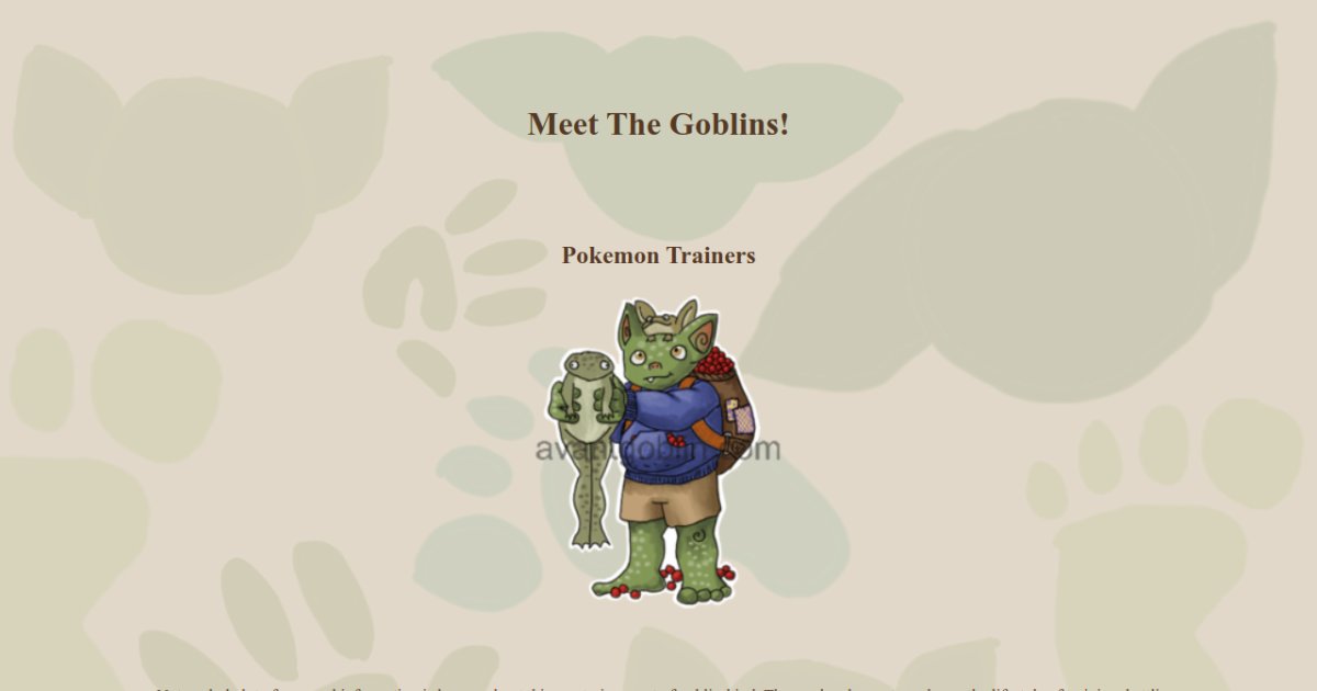 Meet The Goblins - Pokemon Trainers