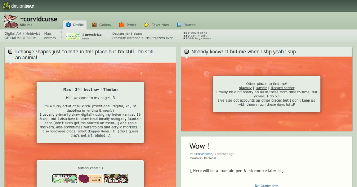 corvidcurse (Max) on deviantRAT