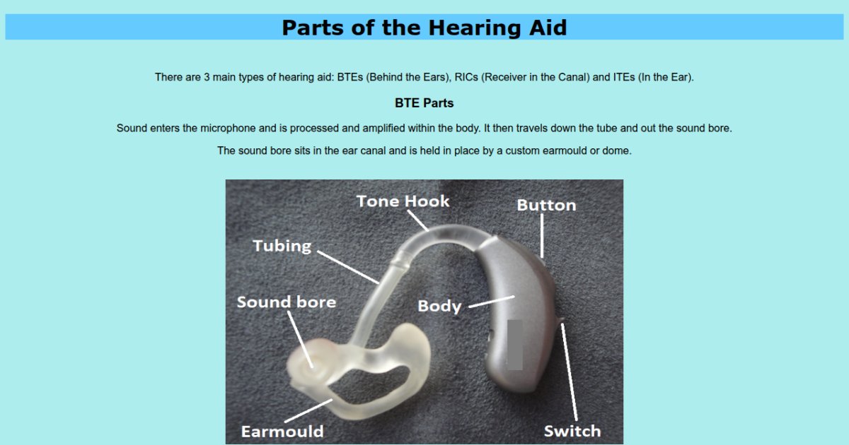 Parts of the Hearing Aid