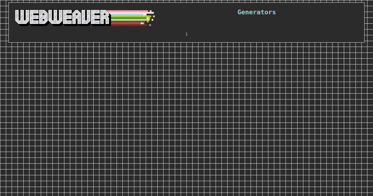 Generators - Tag
