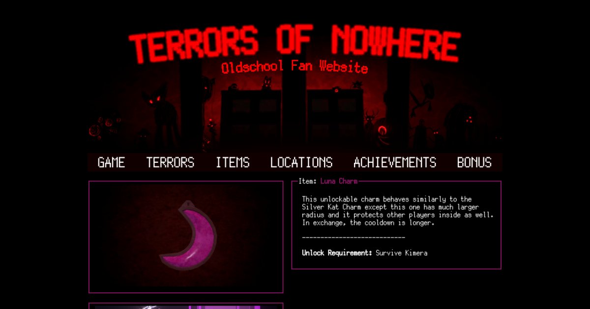 Luna Charm // Terrors of Nowhere Fan Website