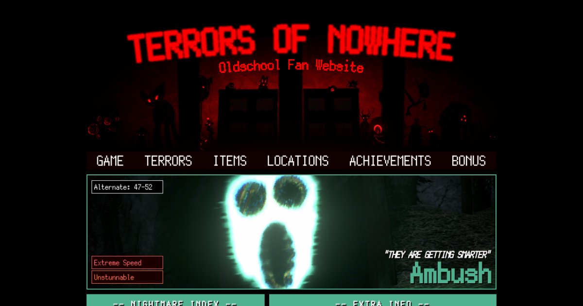 Ambush // Terrors of Nowhere Fan Website